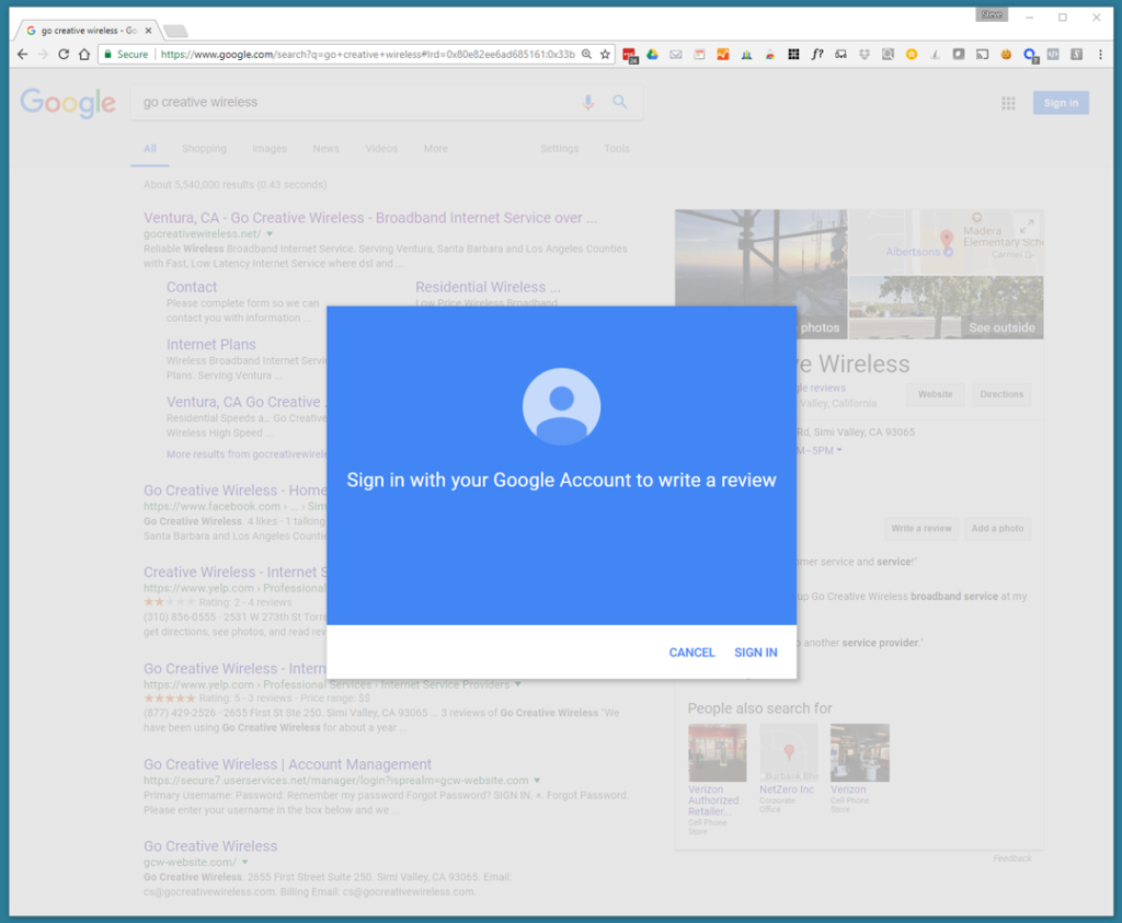 google-account-sign-in - Go Creative Wireless